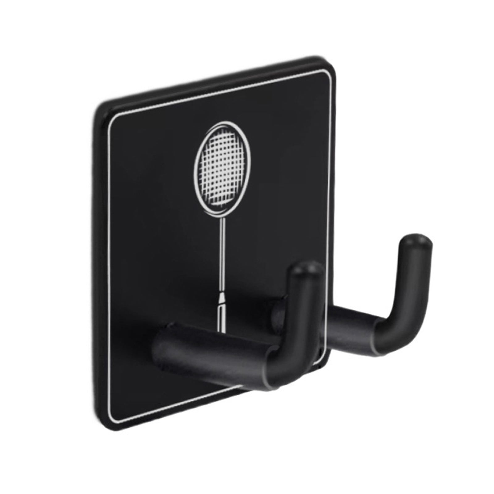 Badminton Racket Holder Stainless Steel Hook Wall Mounted Racket Holders Tennis Rackets Storage ...