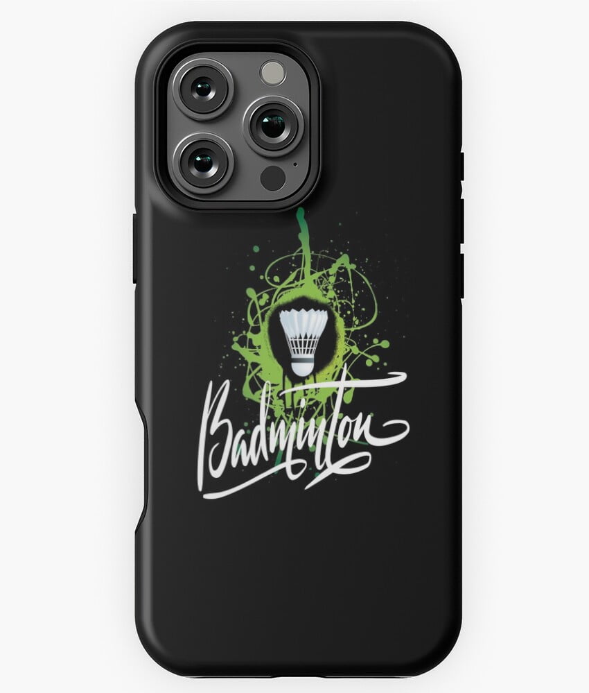 Badminton Racket Sport Design N2116 Phone Case for iPhone 17 16 15 14 ...