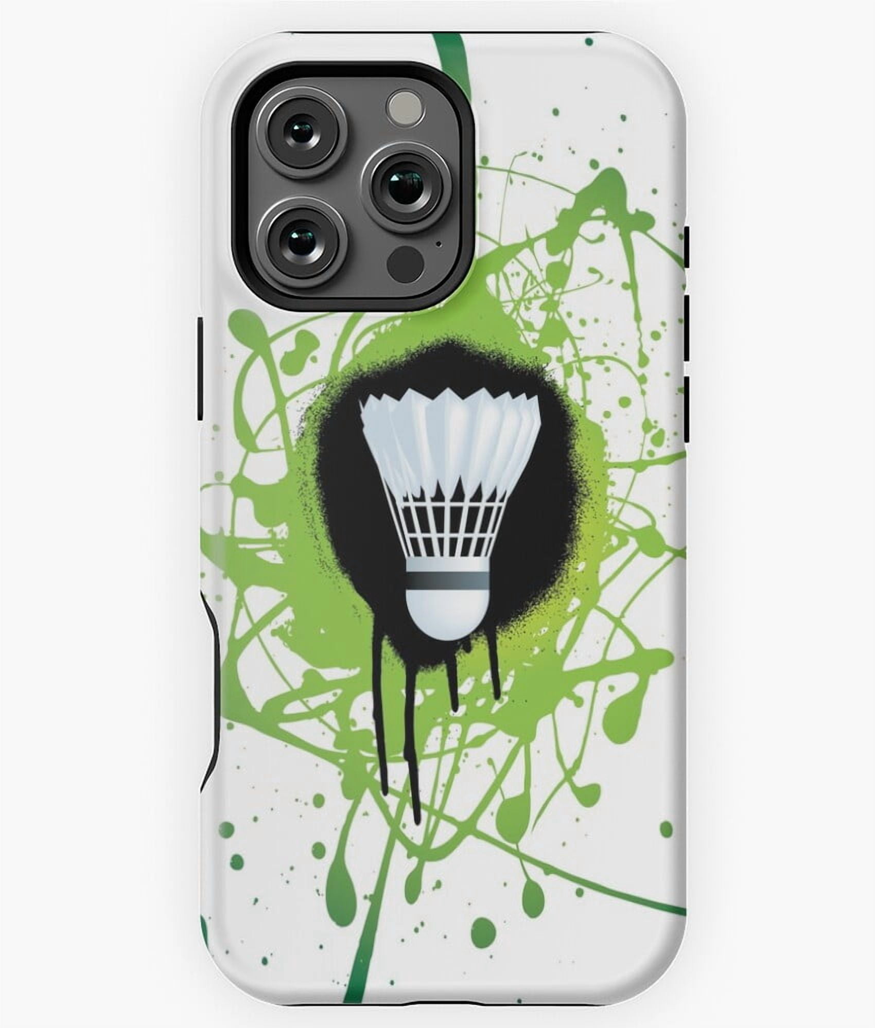 Badminton Racket and Birdie N2009 Phone Case for iPhone 17 16 15 14 13 ...