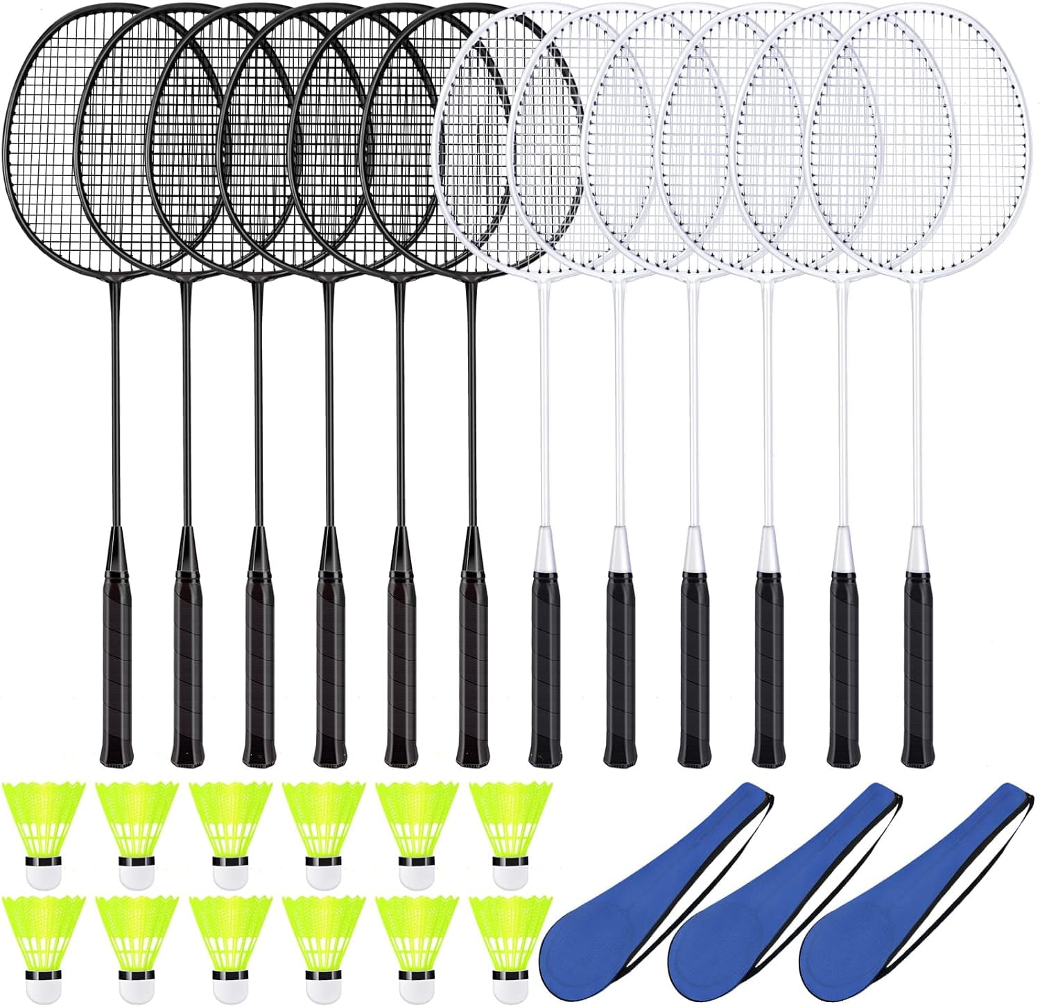 Badminton Rackets Set Including Racquets, Nylon Shuttlecocks and Carry ...