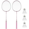 "Peaoy Badminton Set for Adults, 2 Lightweight Carbon Fiber Rackets, 3 ...
