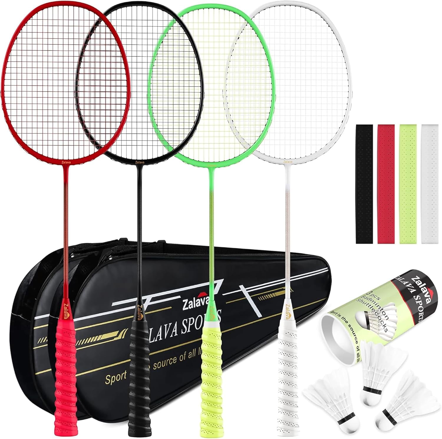 Badminton Racquets Set Professional Badminton Rackets Lightweight,4 ...