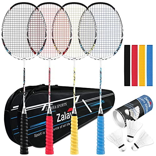 Badminton Racquets Set Professional Badminton Rackets Lightweight,4 ...