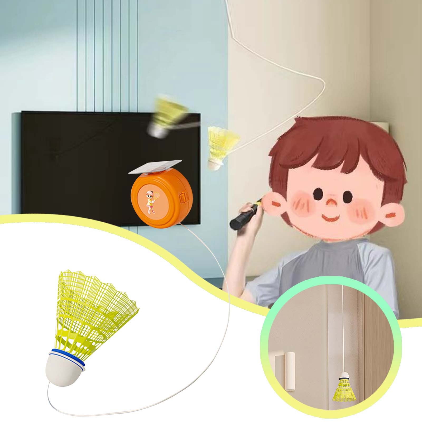 Badminton Rebound Trainer - Adjustable Single Player Training System ...