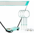 Badminton Set, Badminton Sets for Backyards, with Net, 4 Racket, 4 ...