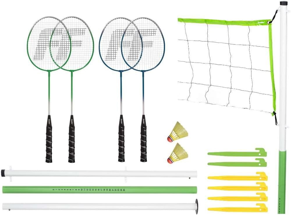 Badminton Set - Portable Backyard + Beach Badminton Set - Adult + Kids ...
