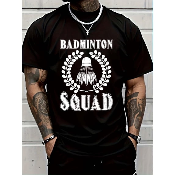 Badminton Squad Ironic Saying Badminton Tournament T-Shirt Soft Cotton ...