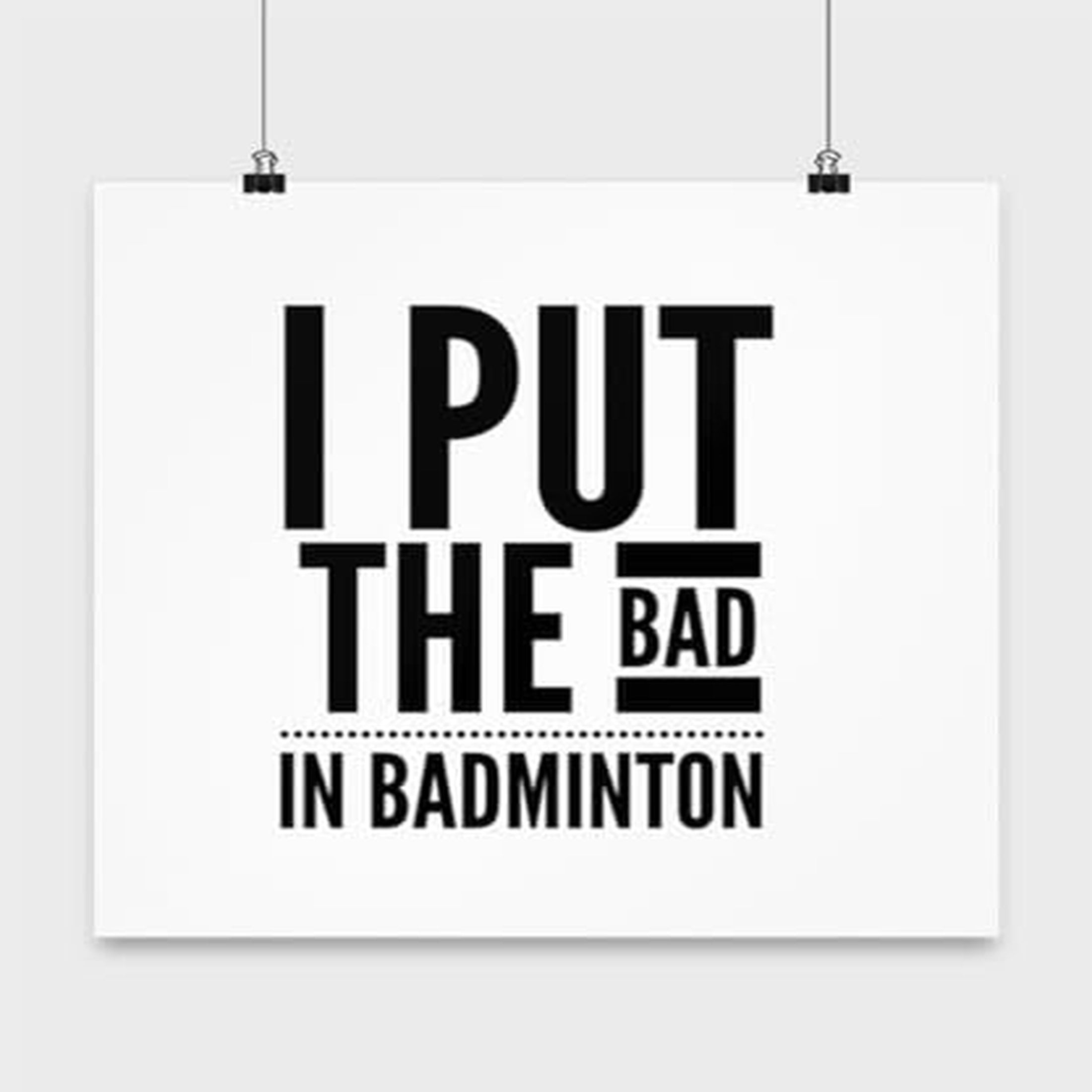 Badminton Poster - Wall Decor for Enthusiasts Gift - Walmart.com