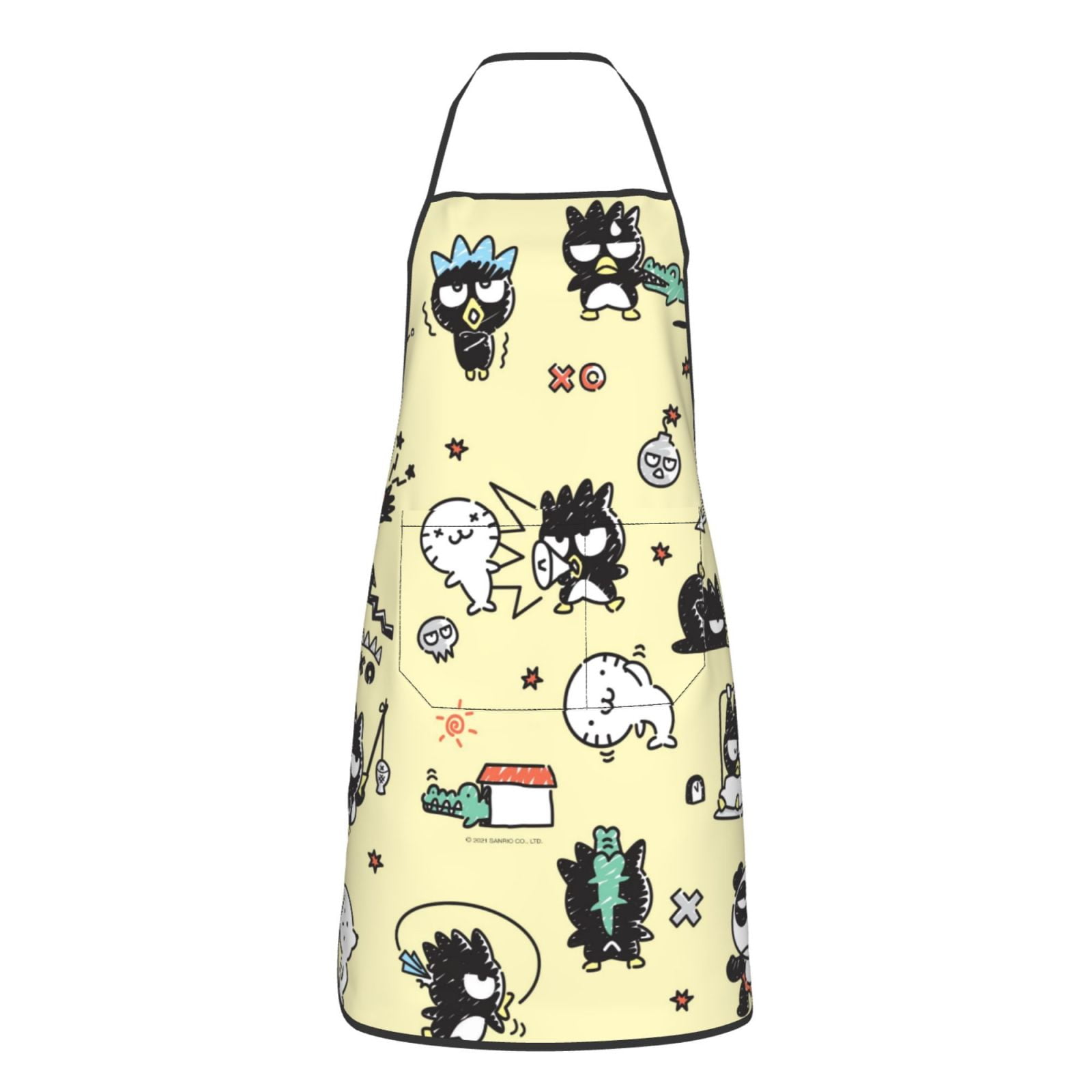 Badtz Maru Adjustable Bib Aprons, Waterdrop Resistant Apron with 2 ...