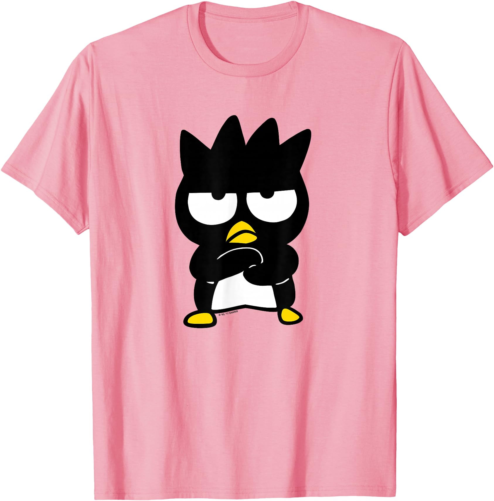 Badtz Maru Attitude DTG Print Unisex T-Shirt,Light Pink Color,Size 3XL ...
