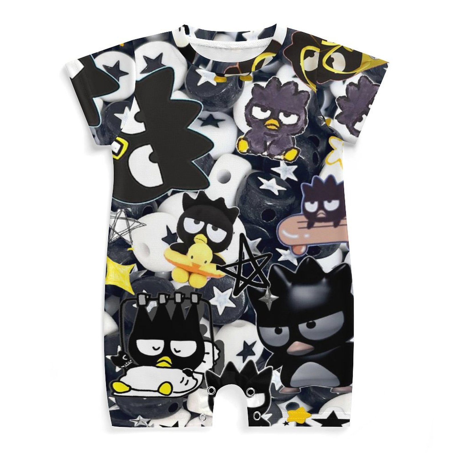 Badtz Maru Baby Boy Girl Romper Short Sleeve Cotton Bodysuit Outfits ...