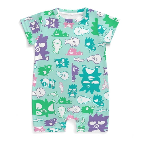 Badtz Maru Baby Boy Girl Romper Short Sleeve Cotton Bodysuit Outfits ...
