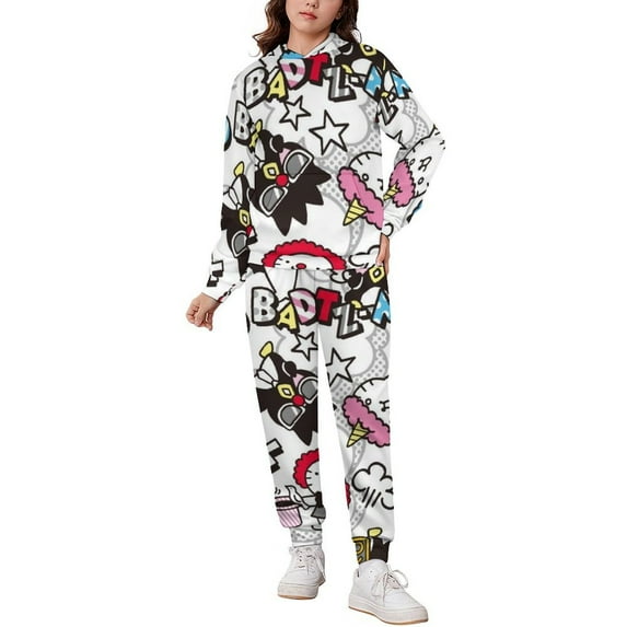 Badtz Maru Boys 2 Piece Tracksuit Athletic Sweatsuits Sets Hooded ...