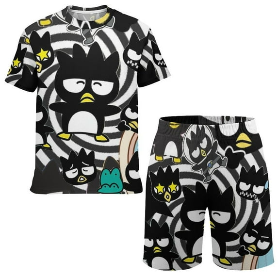 Badtz Maru Boys Short Sleeve Mesh T-Shirt And Shorts Outfit Set Summer ...