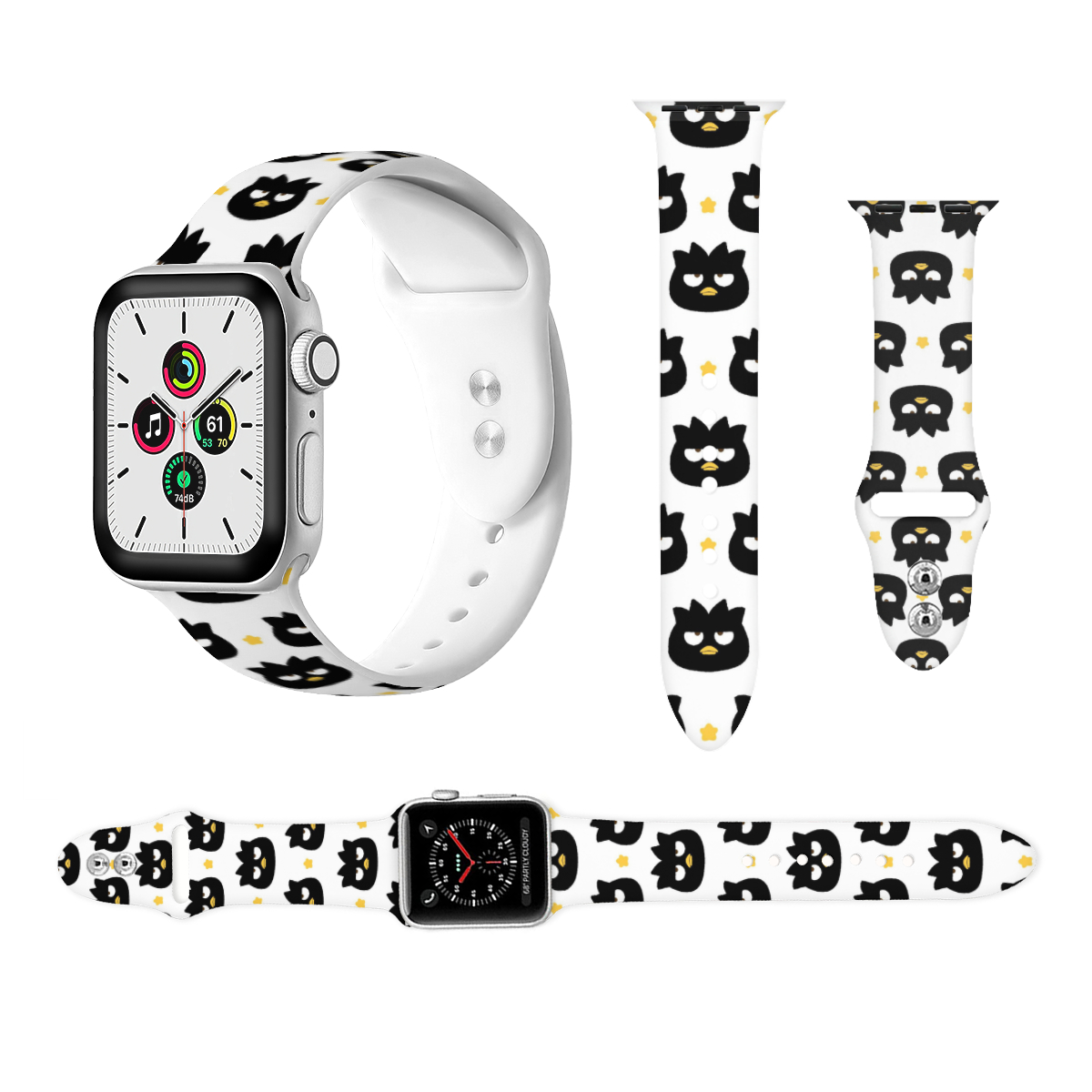 Badtz Maru Double Buckle Watch Band for Apple Watch Band 38mm 40mm 42mm ...