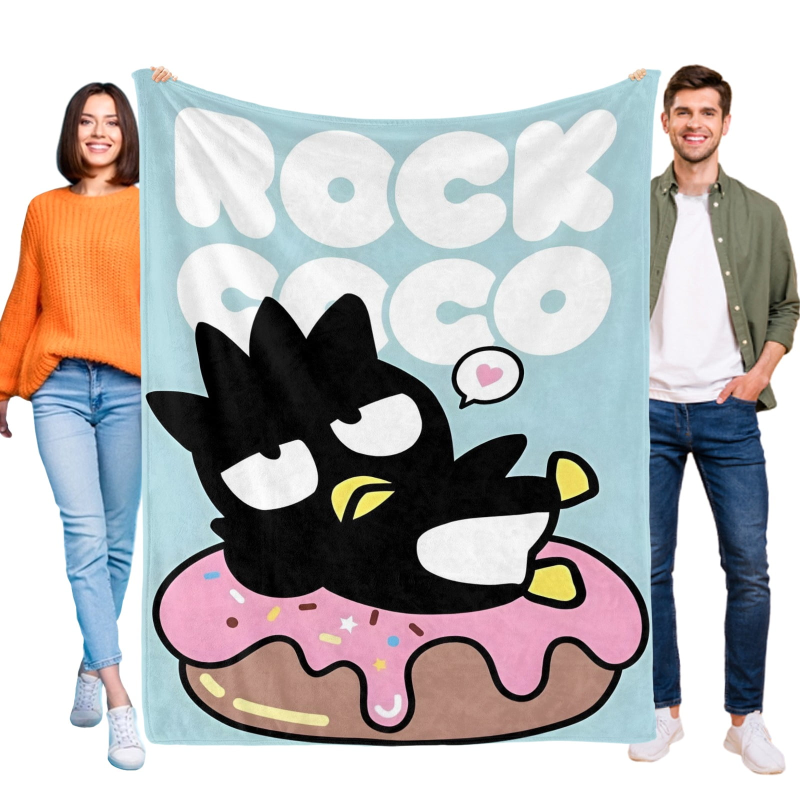 Badtz Maru Flannel Blanket 39*59 inch Soft And Comfortable With Clear ...