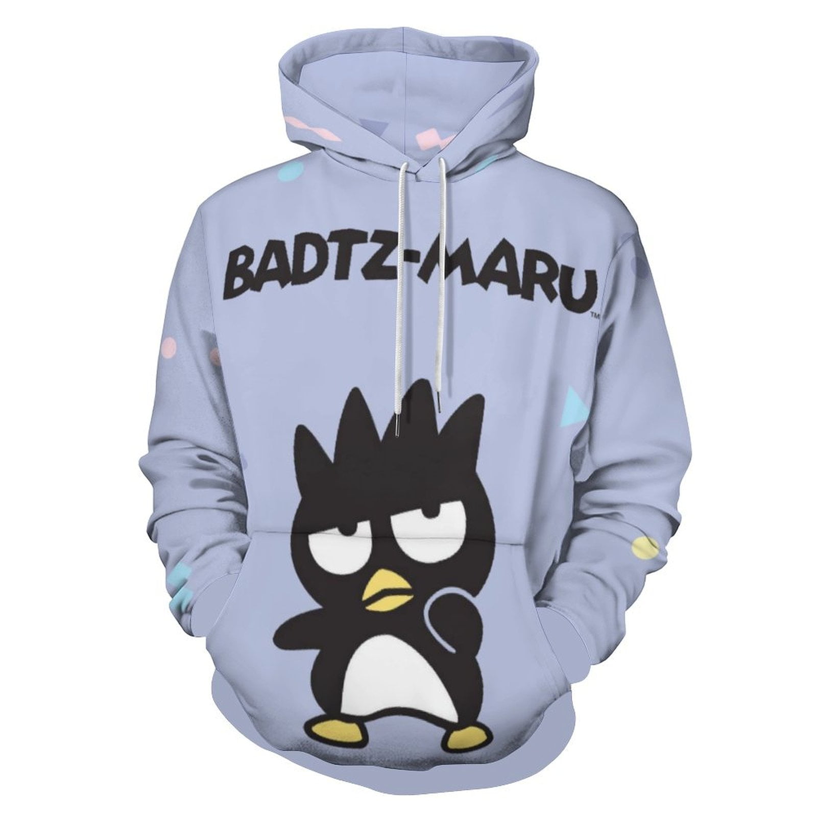 Badtz Maru Hoodie 3D Print Pullover Hooded Long Sleeve Sweatshirts Tops Blouse with Pocket for ...