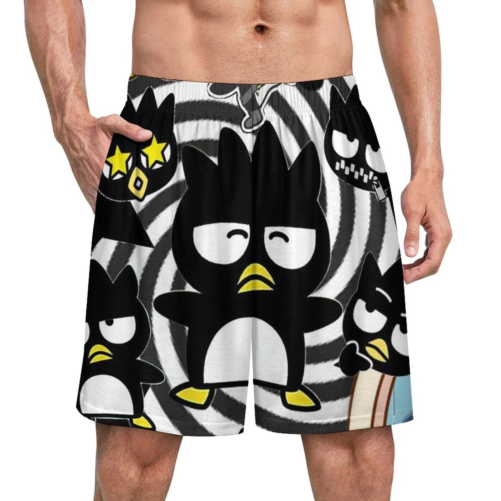Badtz Maru Men's Sleepwear Shorts Pajama Bottom Lounge Sleep Pajama ...