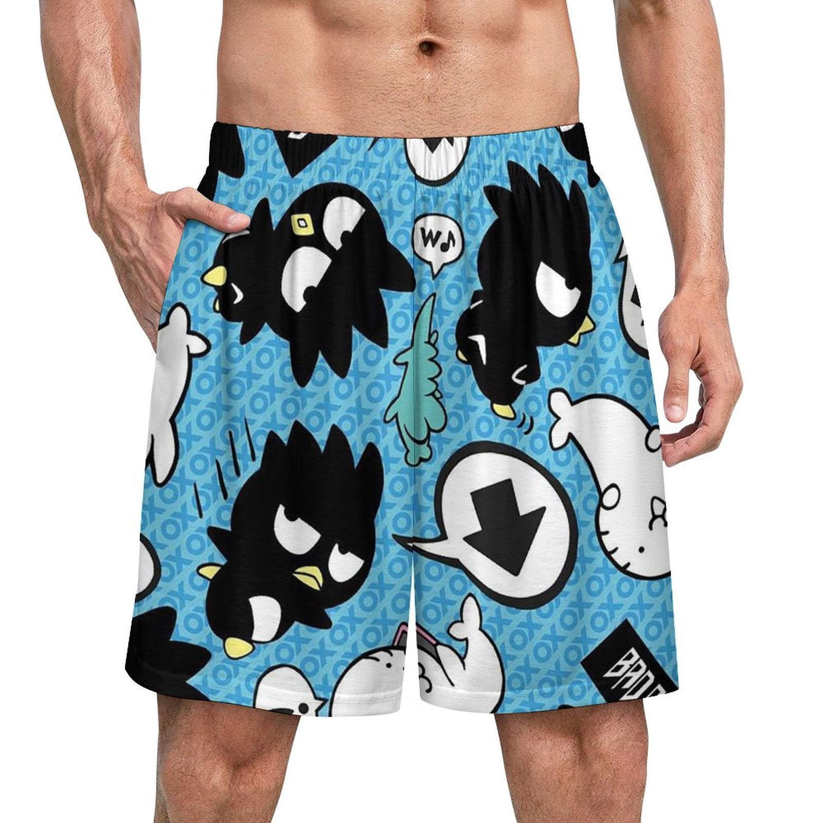 Badtz Maru Men's Sleepwear Shorts Pajama Bottom Lounge Sleep Pajama ...
