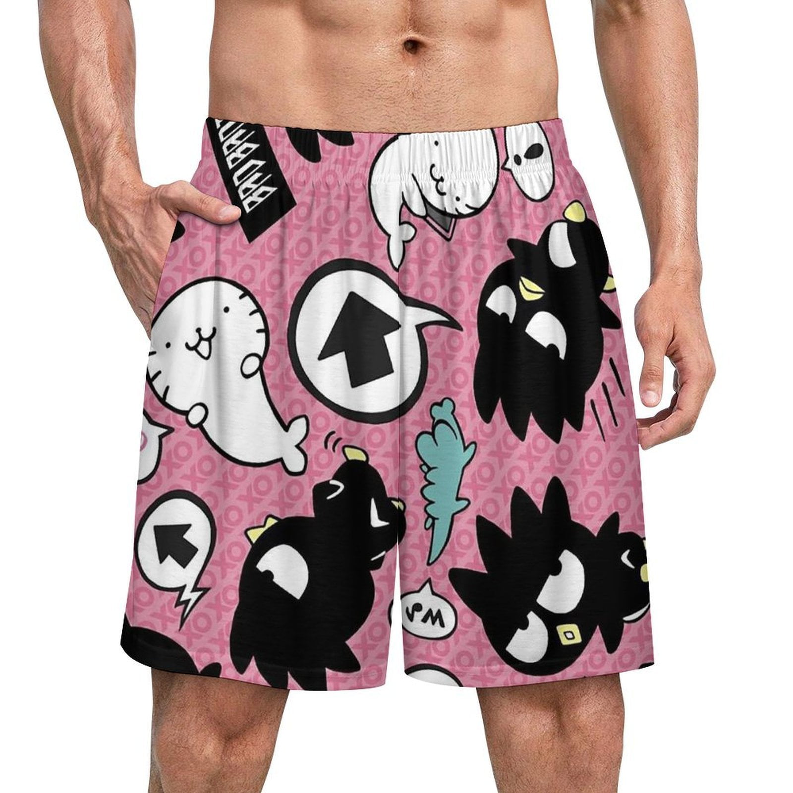 Badtz Maru Men's Sleepwear Shorts Pajama Bottom Lounge Sleep Pajama ...