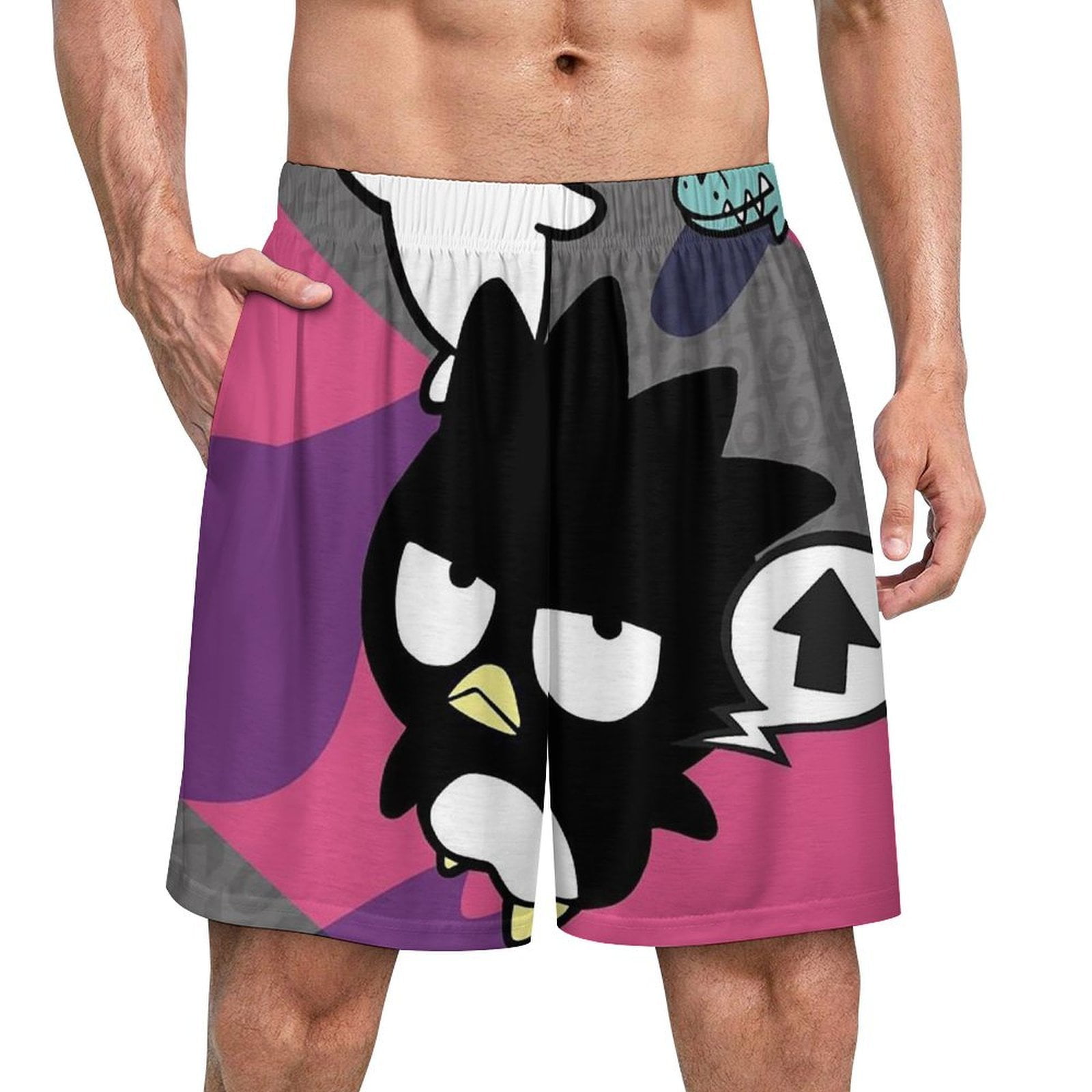 Badtz Maru Men's Sleepwear Shorts Pajama Bottom Lounge Sleep Pajama ...