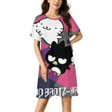 Badtz Maru Nightgowns for Women Short Sleeve Night Gown Soft Sleep ...