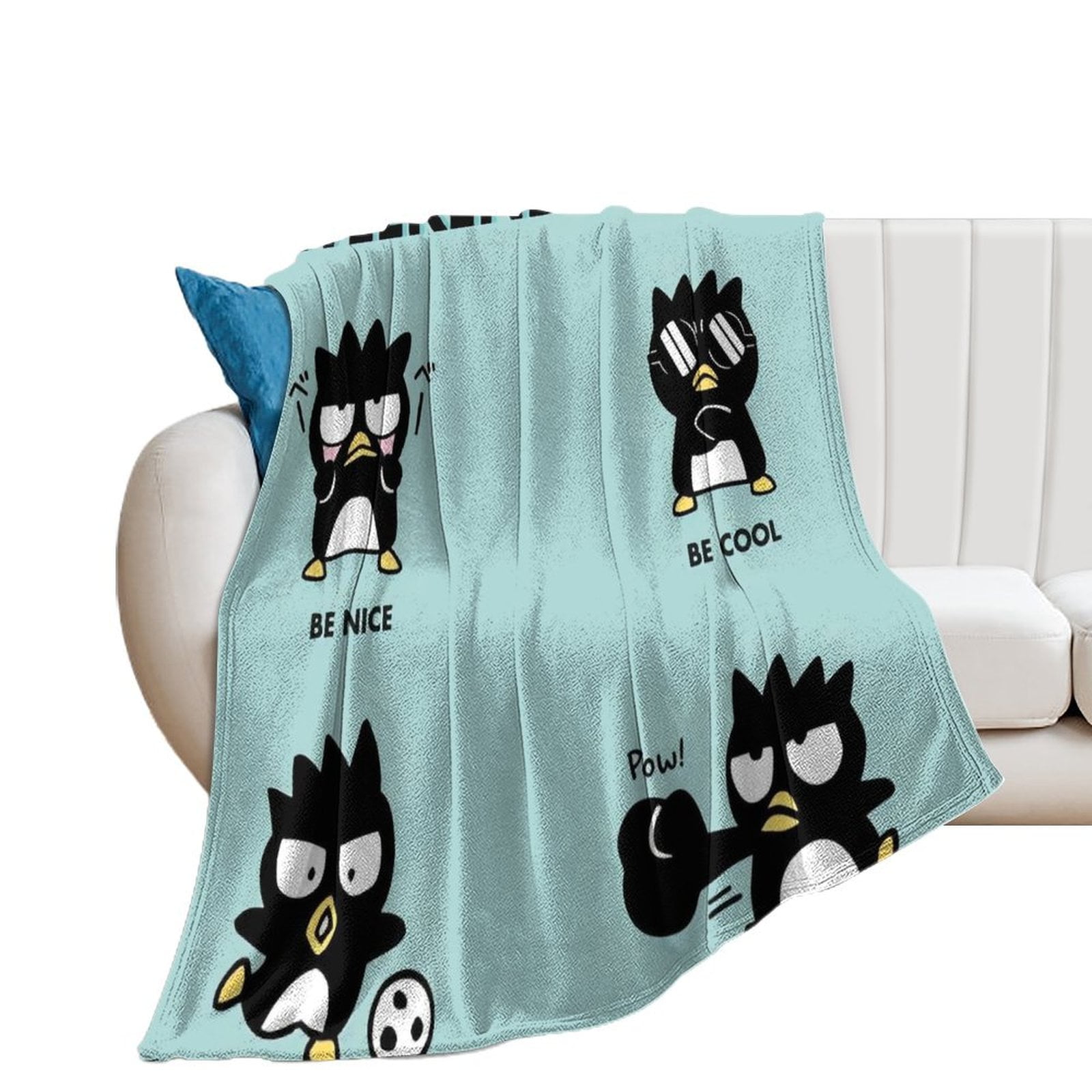 Badtz Maru Sanrio Anti-pilling Comfort And Warmth Flannel Blanket Throw ...