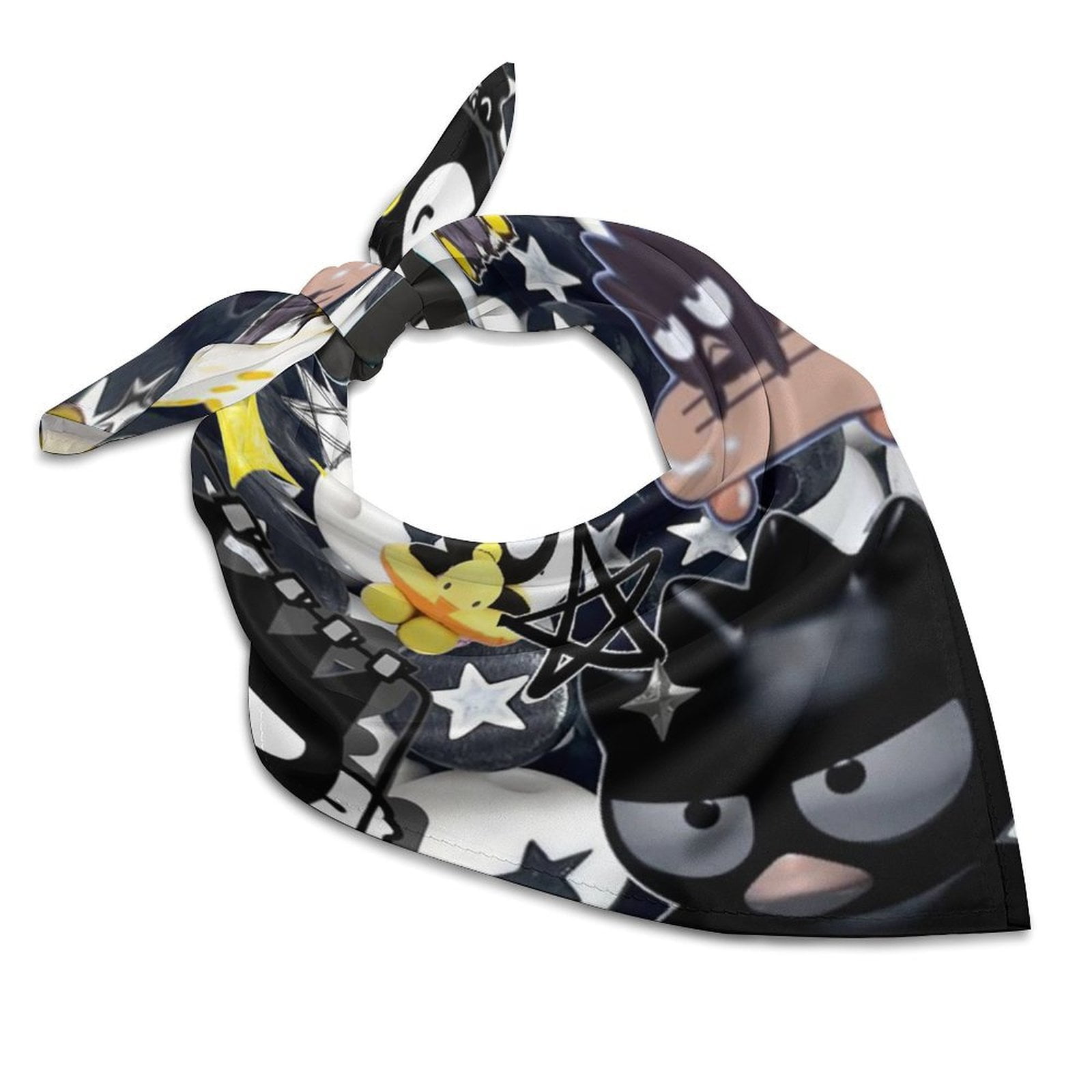 Badtz Maru Silk Satin Square Head Scarf - Square Head Scarves for Women ...