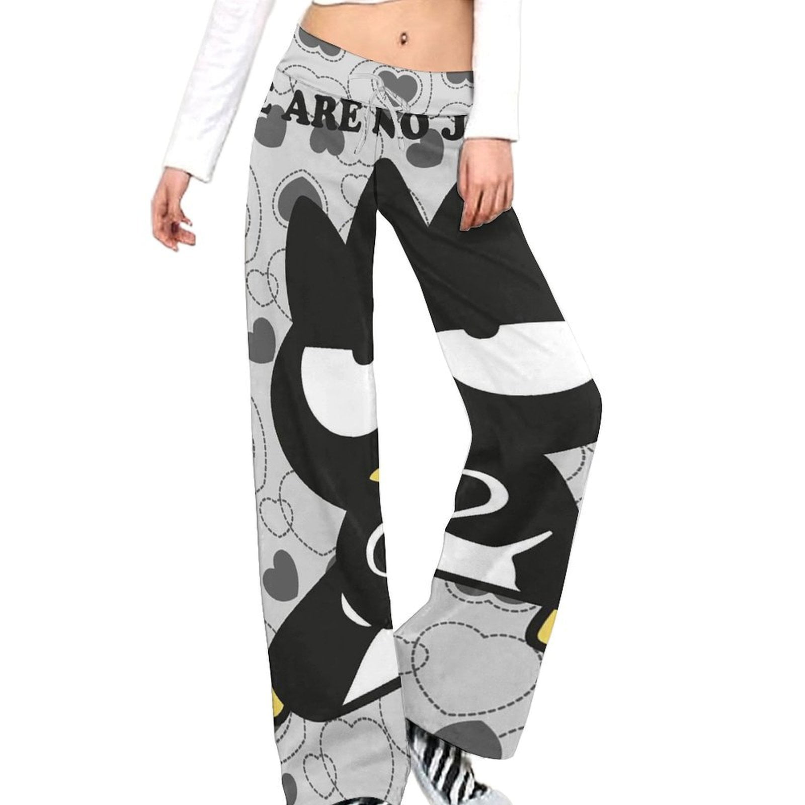 Badtz Maru Women's Wide Leg Yoga Pant Comfy Loose Sweatpants High Waist ...