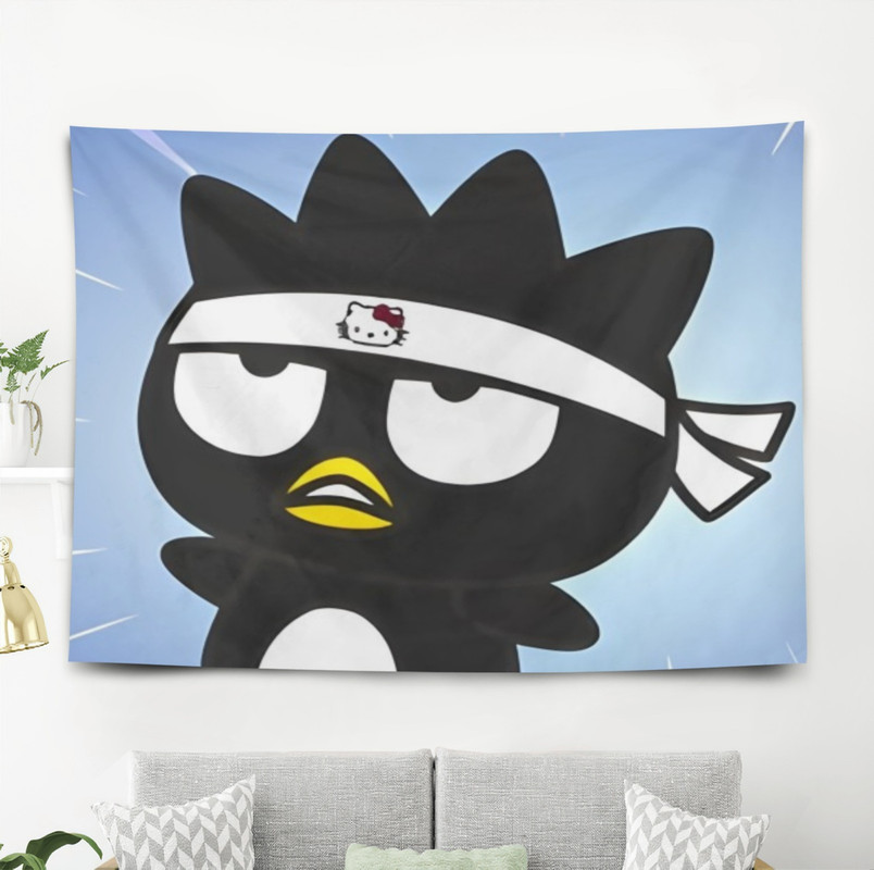 Badtz Maru pattern wall hanging 50*60 inches high-quality peach skin ...