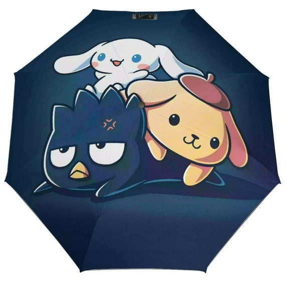 Badtz Maru-theme 3 Fold Auto Umbrella sunshade for Outdoor activities ...