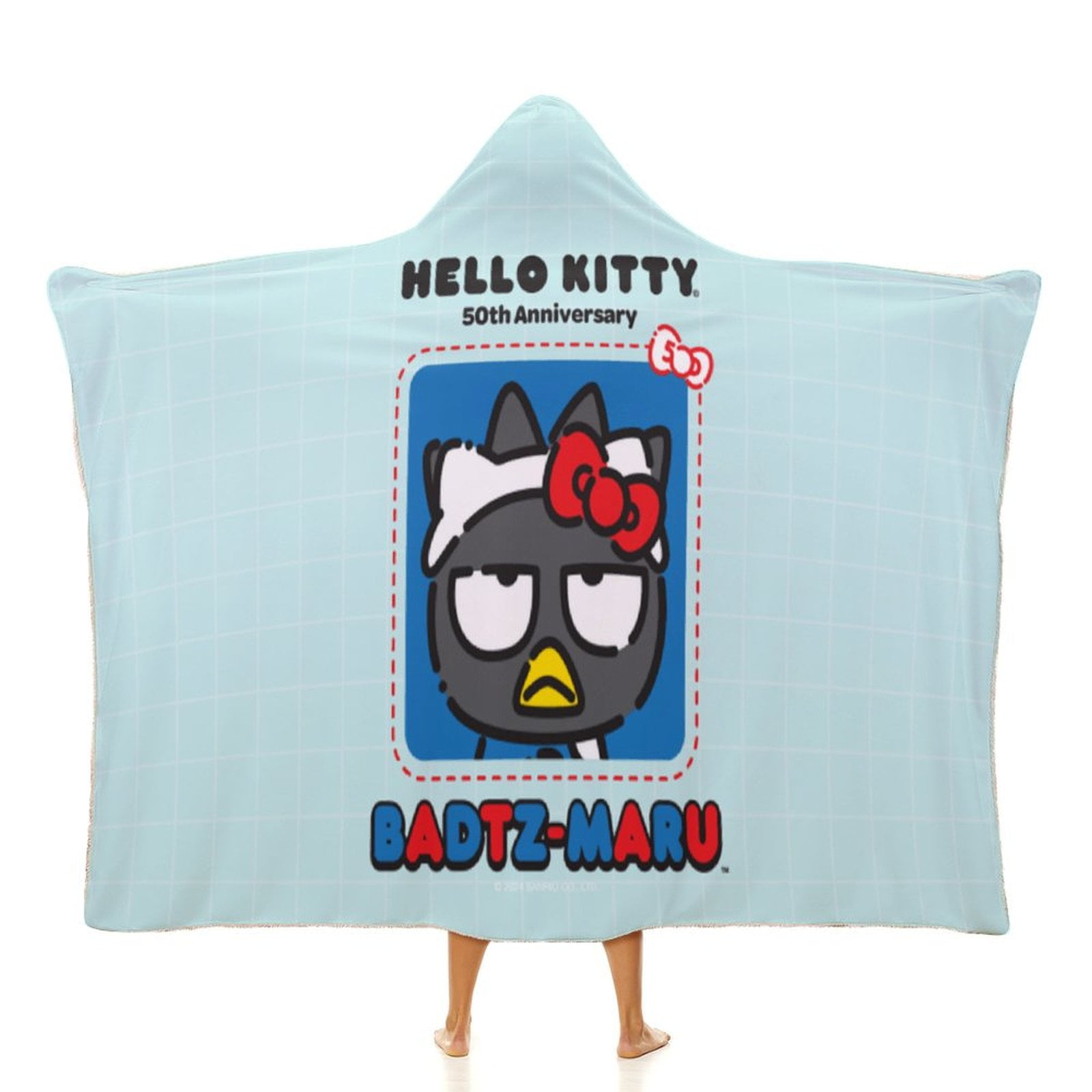 Badtz-maru Blanket Hoodie, Wearable Blanket, Cloak Hooded Throw Blanket, Soft Warm Fluffy ...