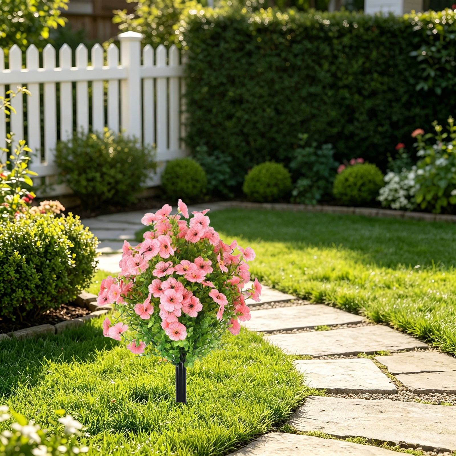 BadyminCSL 22.44Inch Realistic Artificial Ground Insert Tree, Outdoor ...