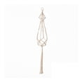 BadyminCSL 39.37"Boho Braided Tassel Hanging Net Basket, Multi‑Purpose ...