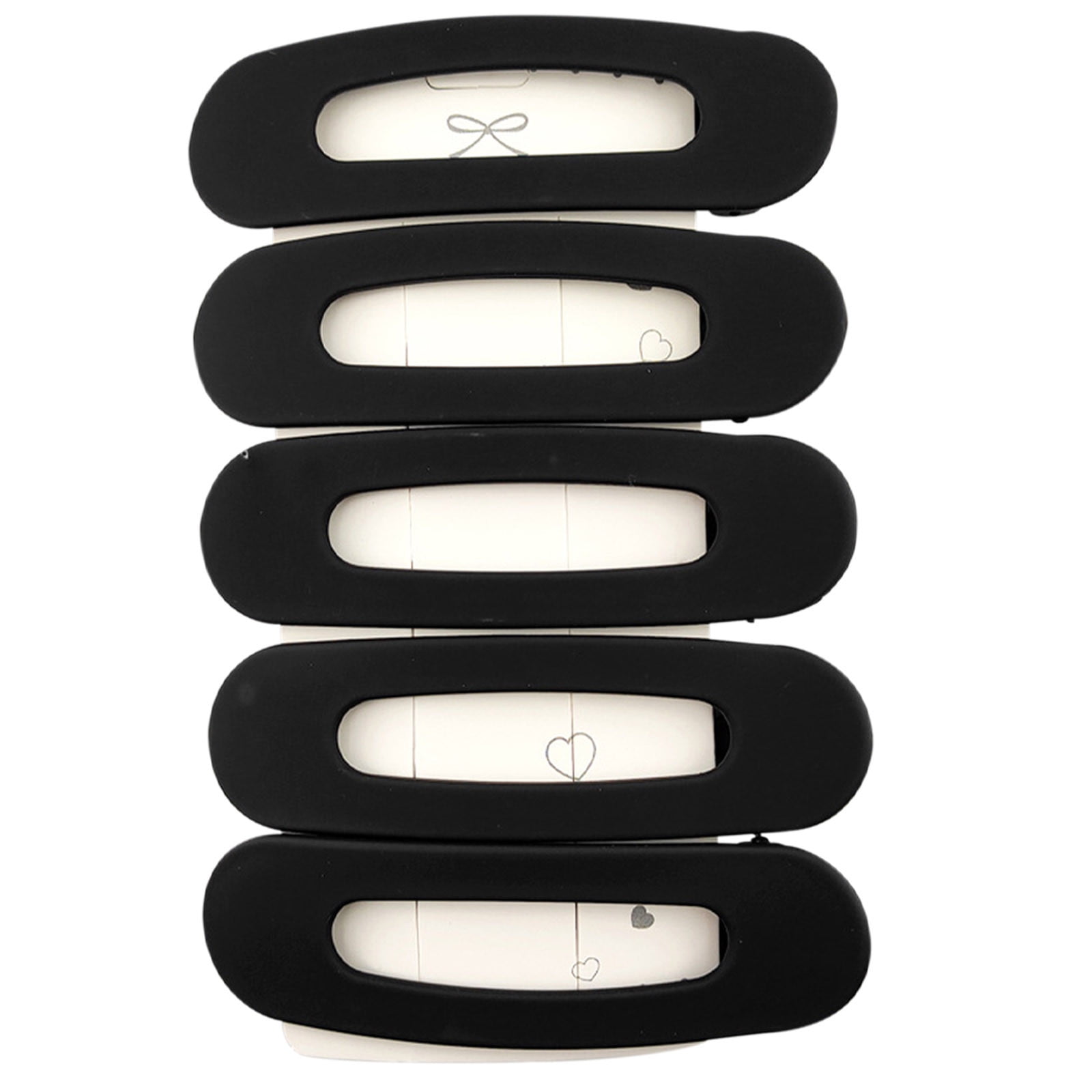 BadyminCSL 5PCS Flat Hair Claw Clips for Women - Stylish Lay Flat Claw ...