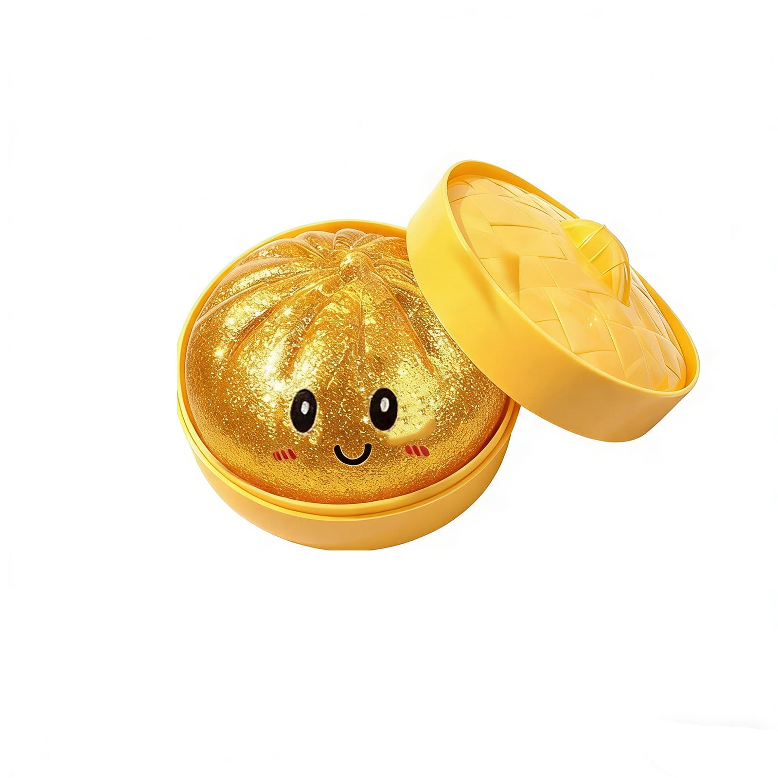 BadyminCSL Glitter Dumpling Sensory Relaxation Accessory Gold Stress ...