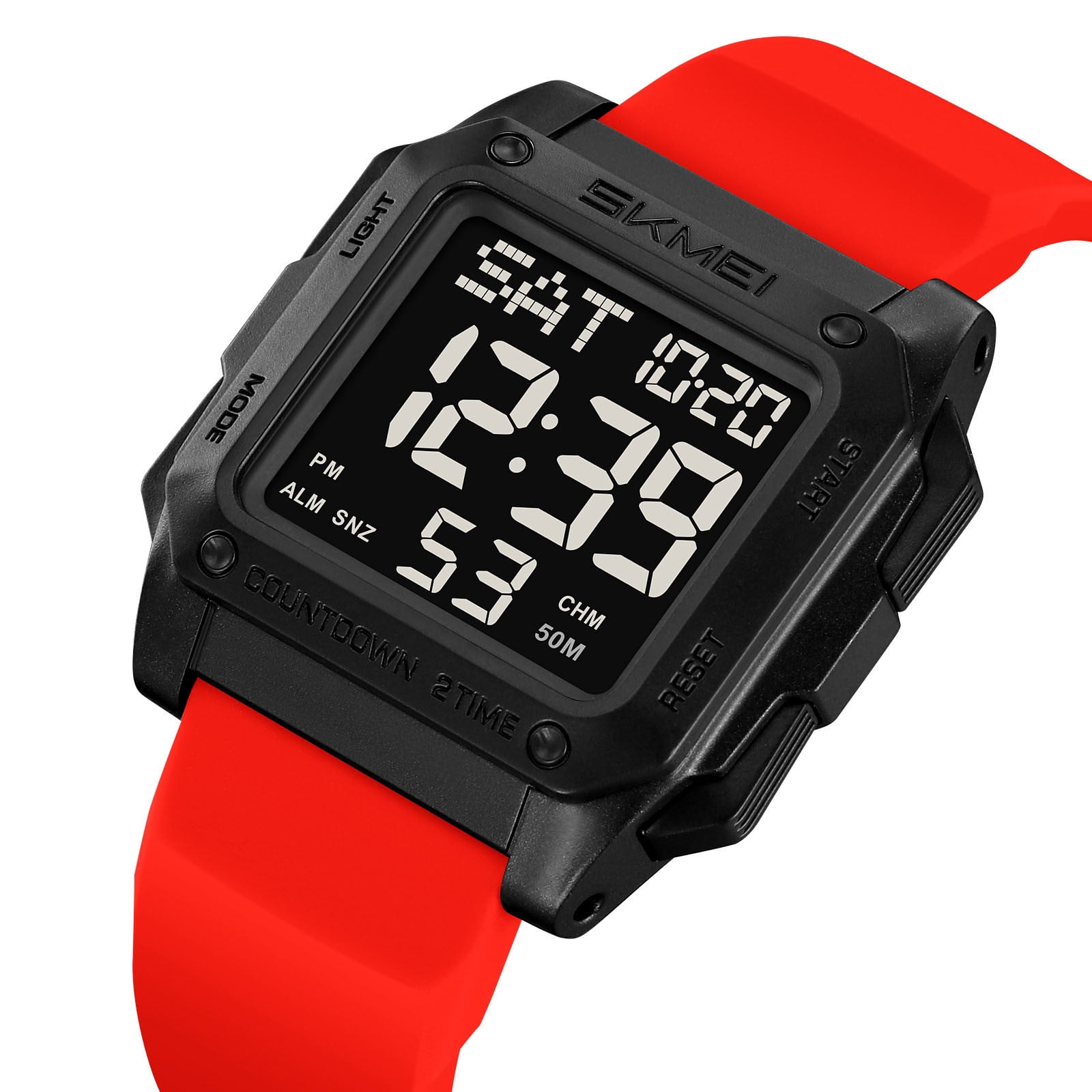 BadyminCSL Mens Digital Watch Sports Waterproof Outdoor Chronograph ...