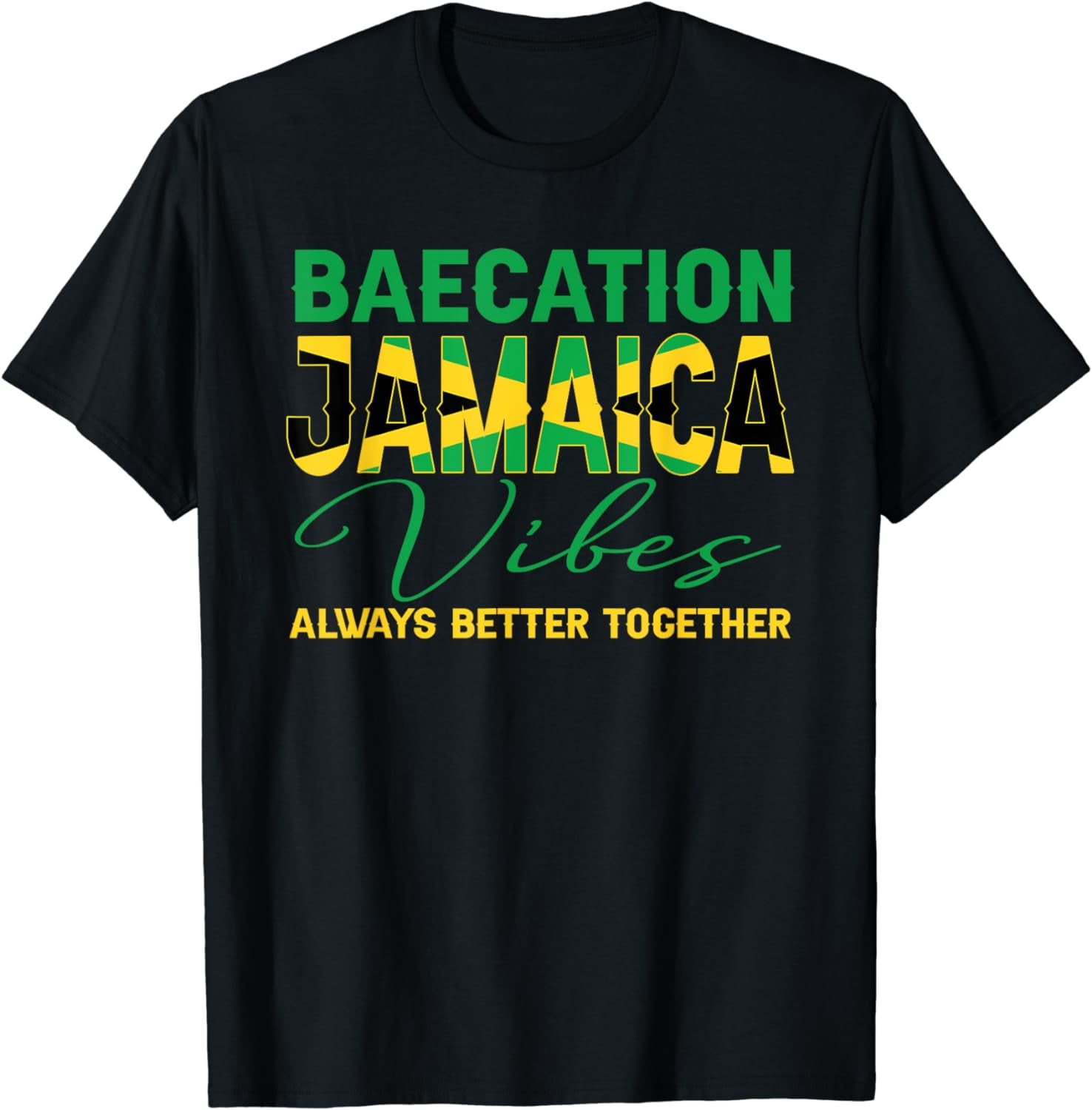 Baecation Jamaica Vibes Matching Couple Vacation Trip T-Shirt - Walmart.com