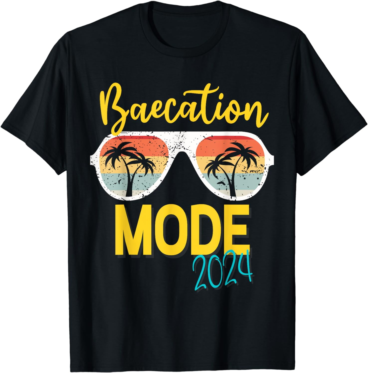 Baecations Mode 2024 Matching Couples Trip Beach Vacation T-Shirt ...