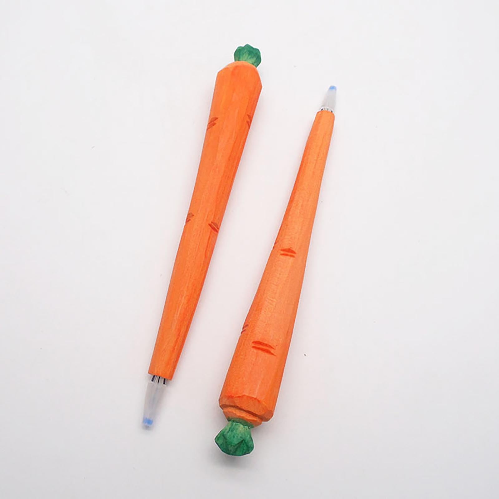 Baeitkot Cute Wooden Carving Pen Stationery Wooden Technological Pen ...