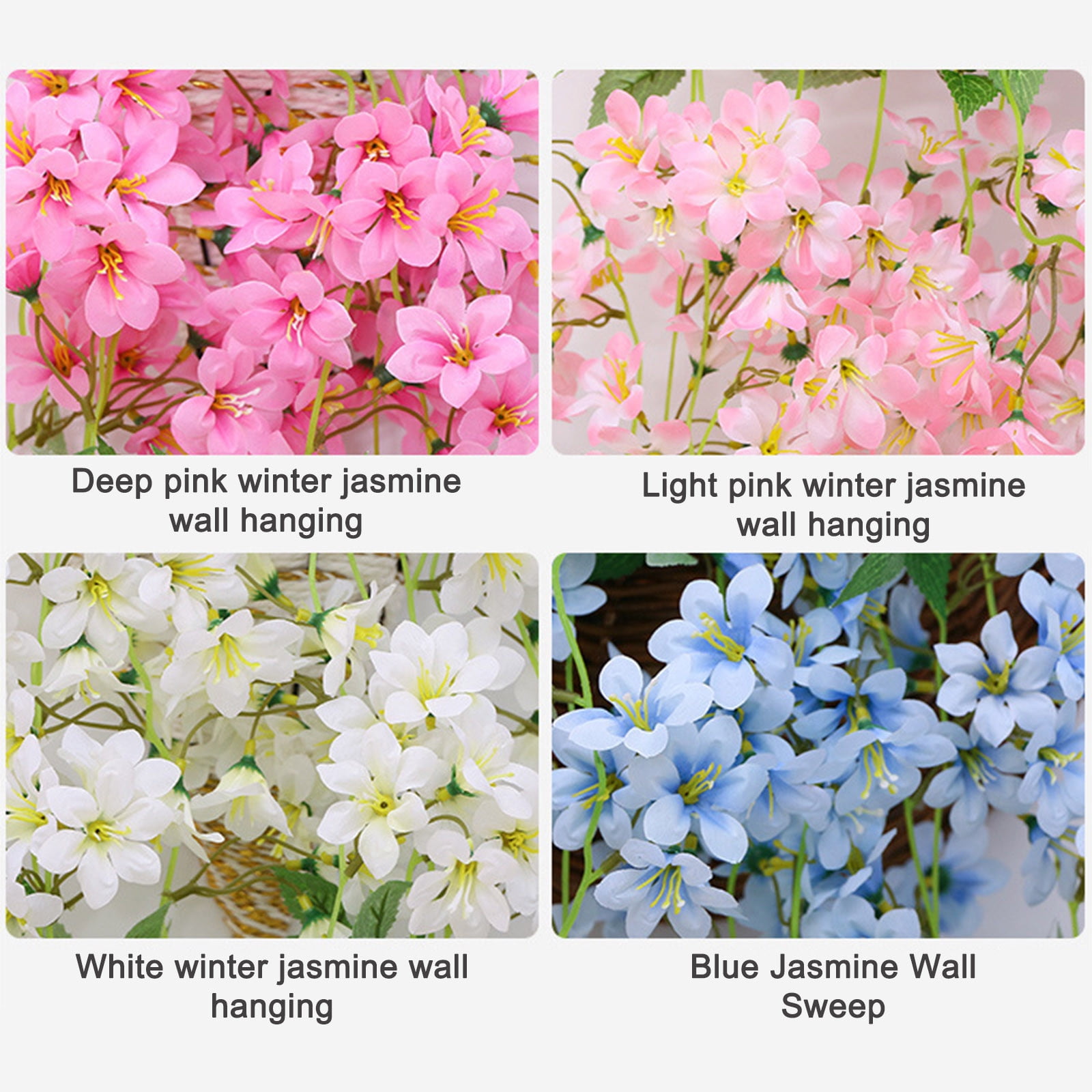 Baeitkot Simulated Jasmine False Flower Decoration Chlorophytum Comosum ...