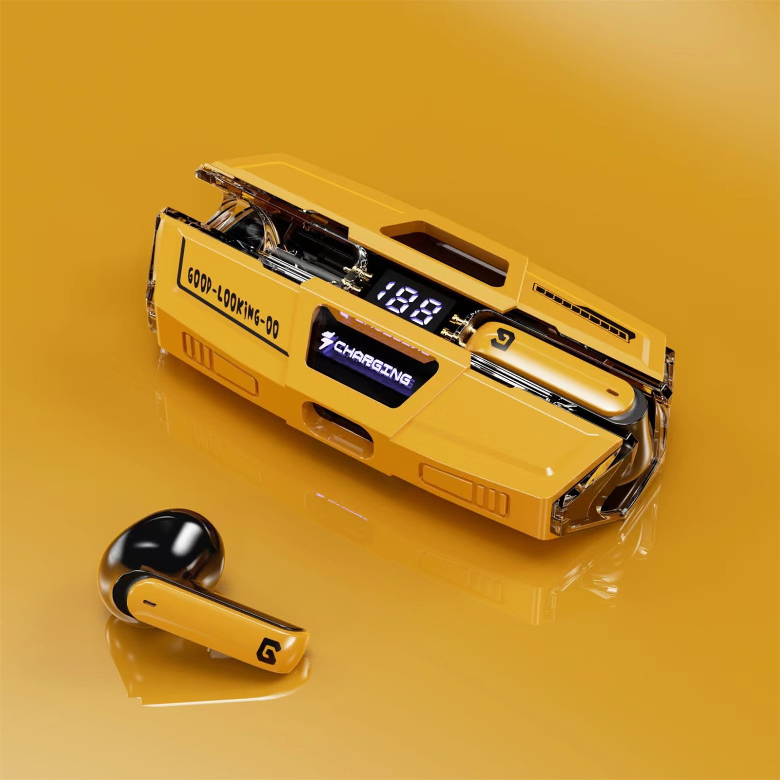 Baeitkot Wireless Bluetooth Earbuds Cool Mech-themed Earbuds Low ...