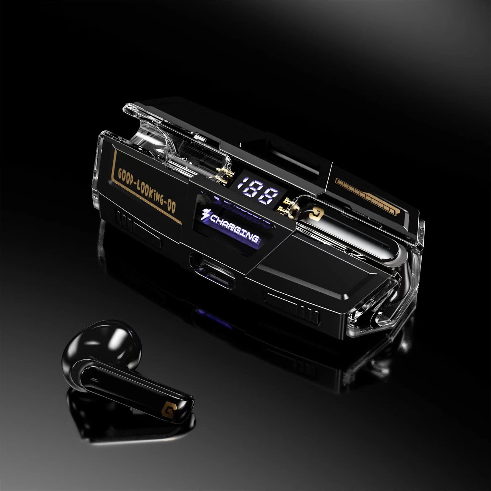 Baeitkot Wireless Bluetooth Earbuds Cool Mech-themed Earbuds Low ...