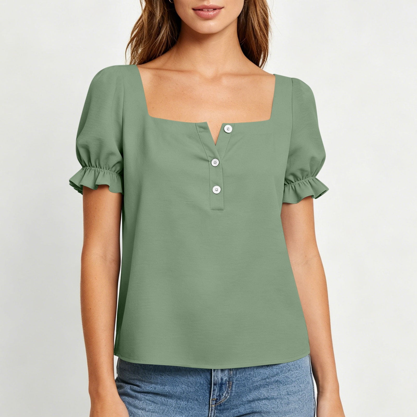 Baeitkot Women Loose Tunic Tops Women Sleeve Blouse Casual Loose ...