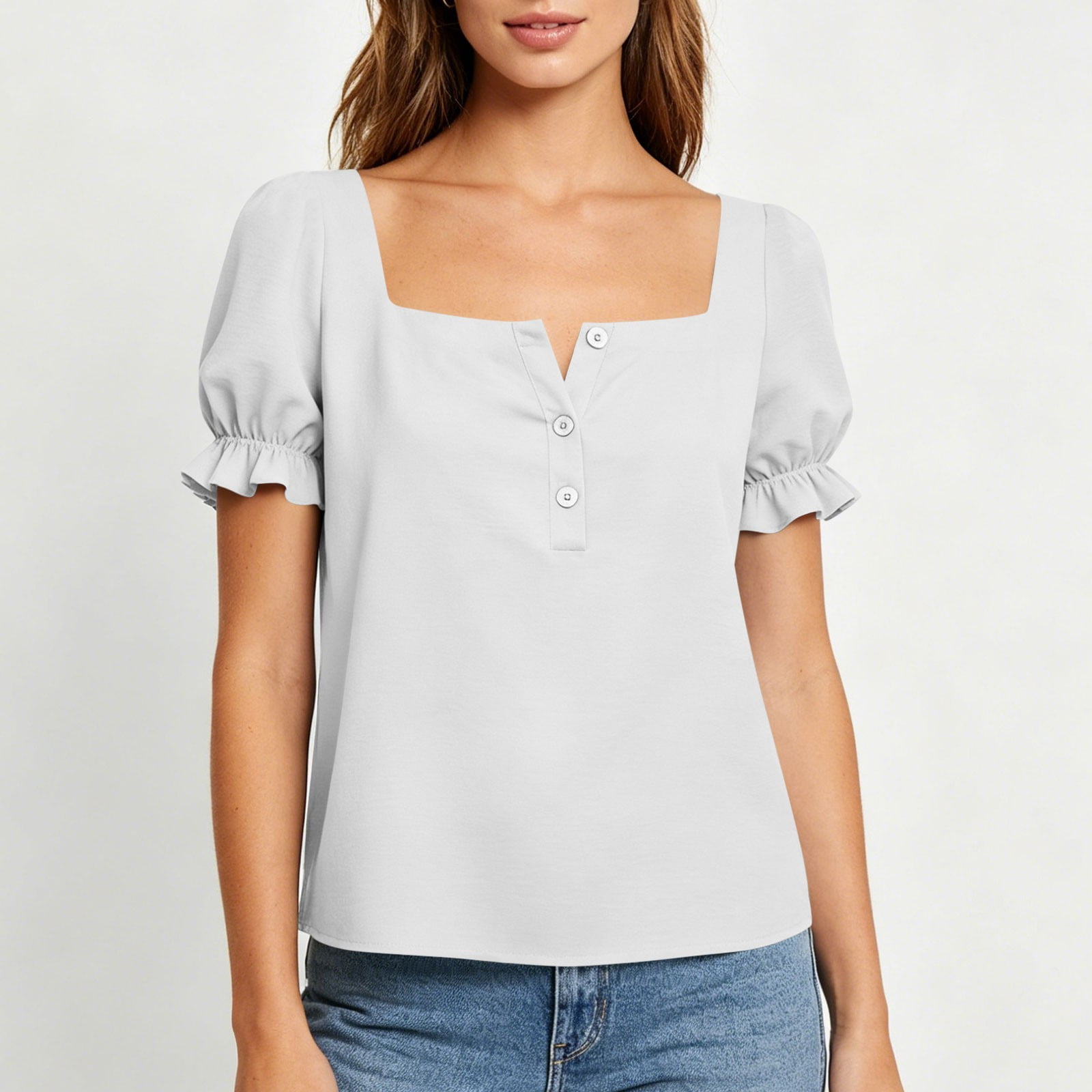 Baeitkot Women Loose Tunic Tops Women Sleeve Blouse Casual Loose ...