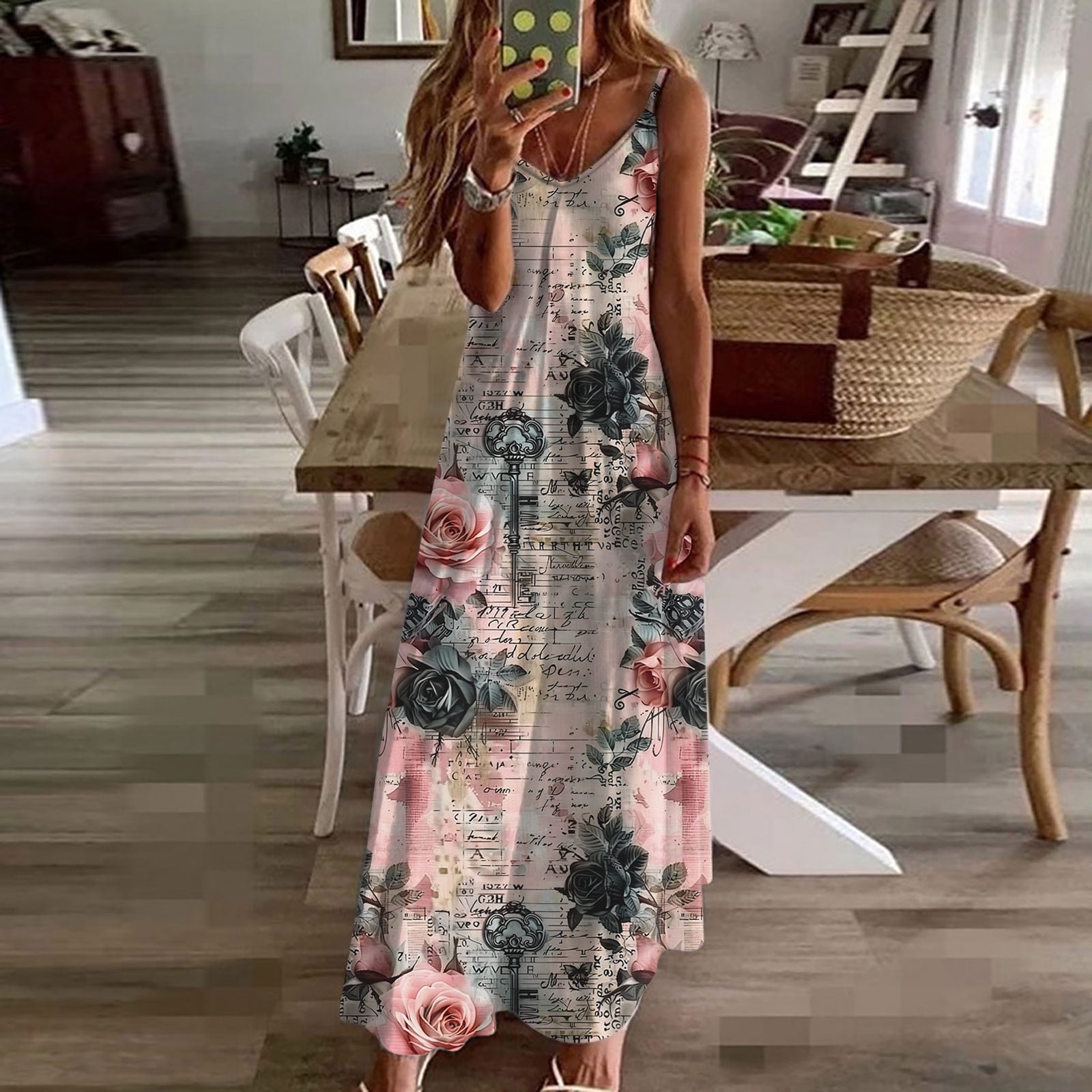 Baeitkot Women Summer Printed Dress Summer Dresses For Women Print ...