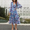 Baeitkot Women Summer Printed Dress Womens Casual Boho Print Long ...