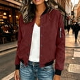 Baeitkot Women's Long Sleeve Jacket Women's Solid Color Button-Front ...