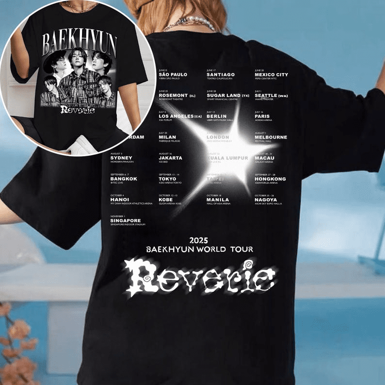Baekhyun Reverie Tour 2025 Unisex T-Shirt, EXOO Baekhyun Essence of ...