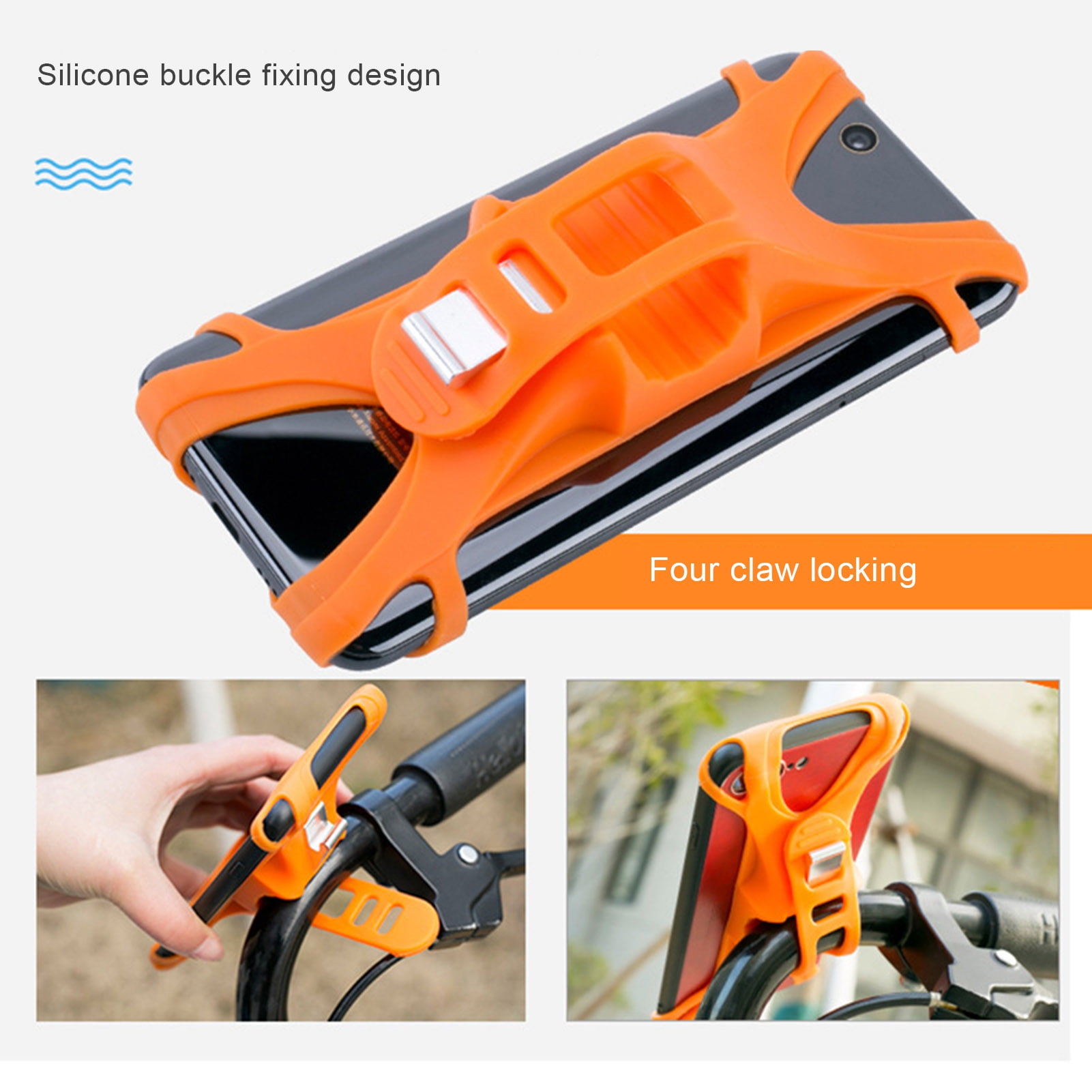 Baellert Bike Phone Holder Bicycle Smartphone Bracket Ultra-light Soft ...